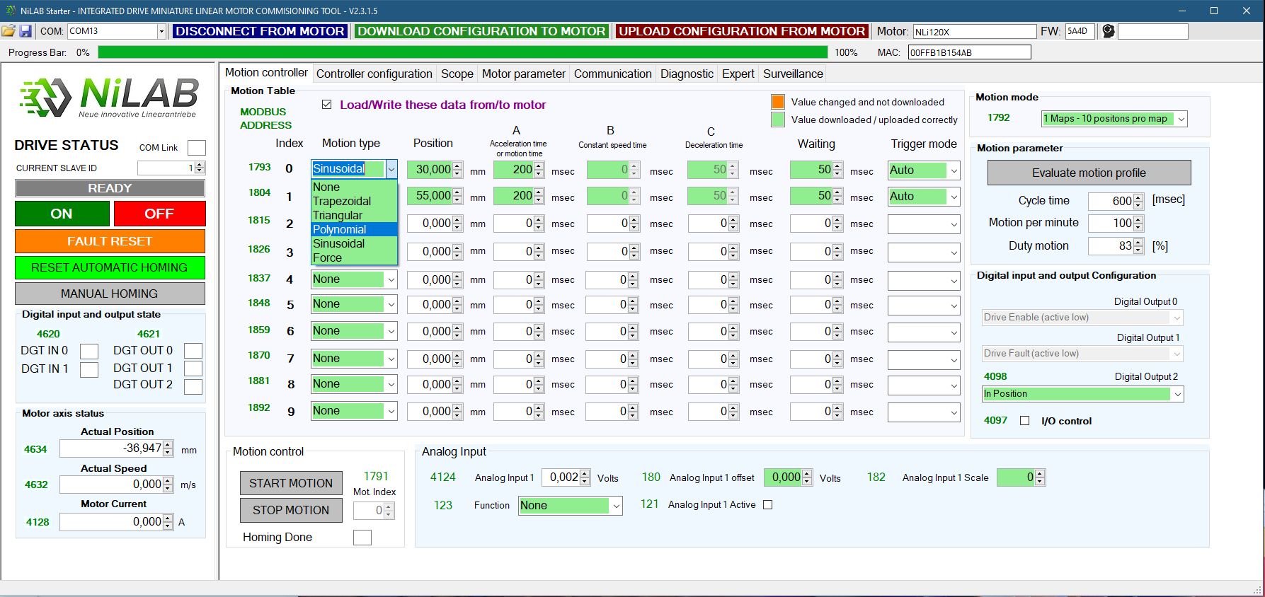Motion controller [NiLAB GmbH Knowledgebase]