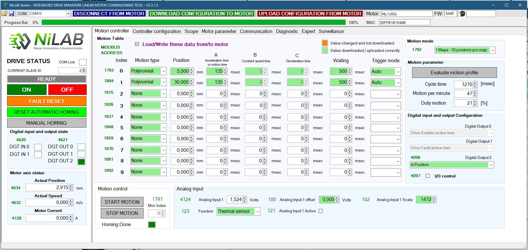 Motion controller [NiLAB GmbH Knowledgebase]